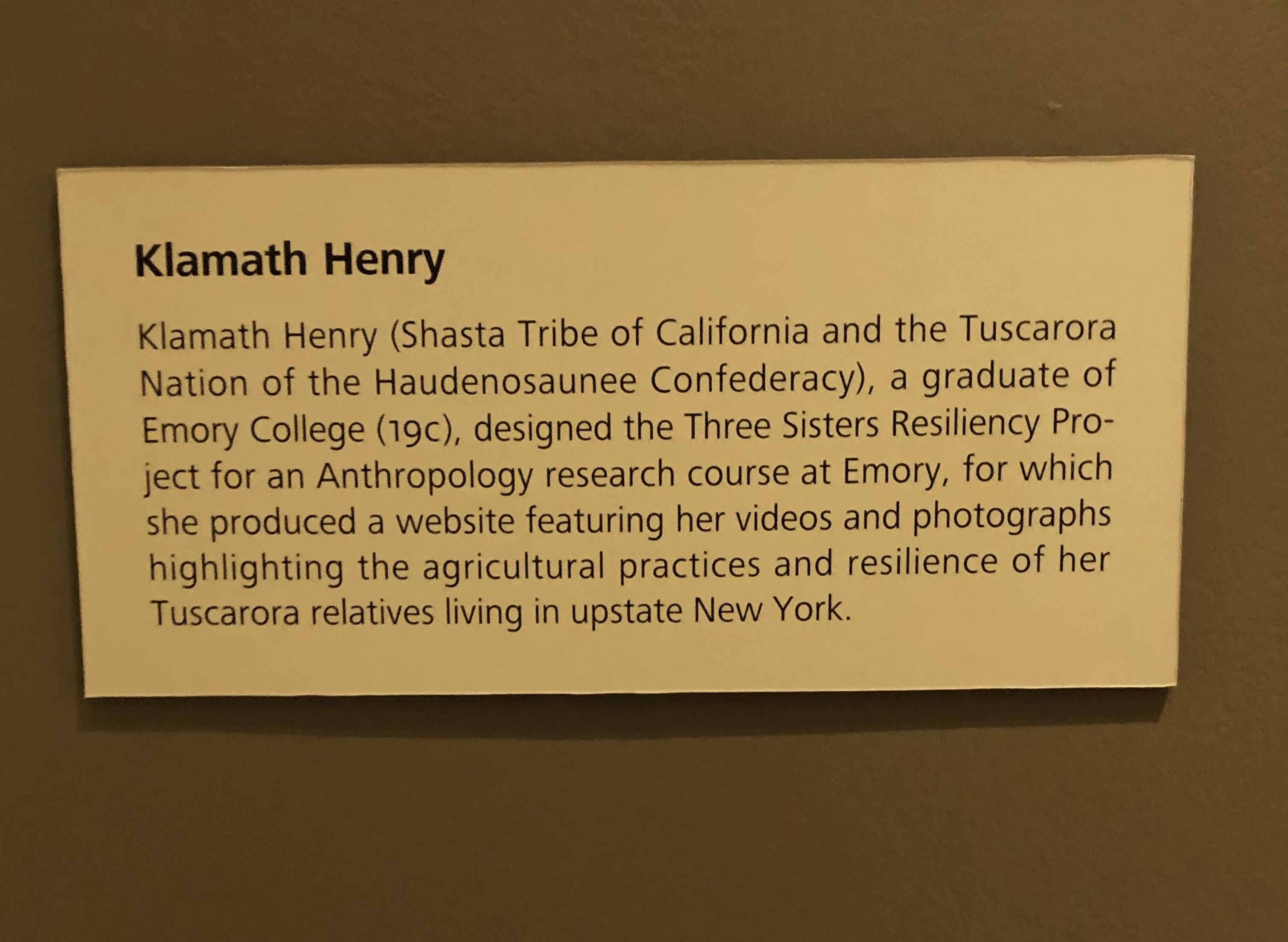 Klamath Henry featured in Carlos Museum wing for Art of the Americas: 3 ...